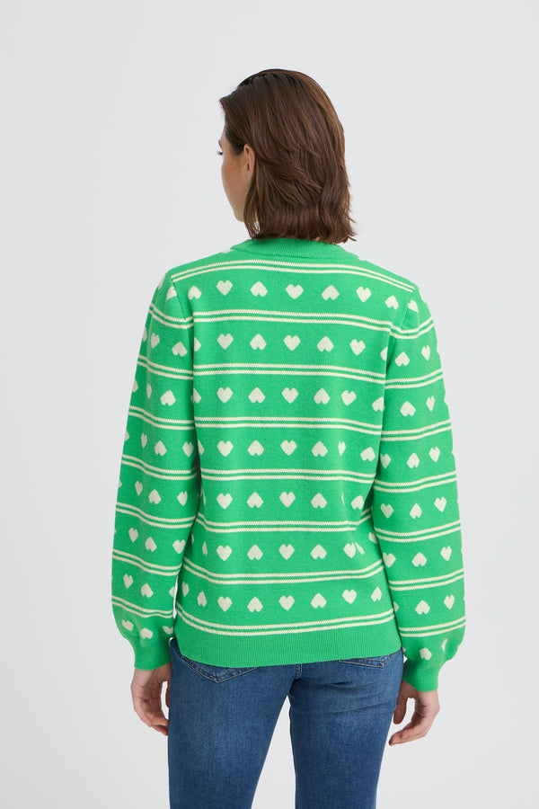 Brielle Cardigan Green |Ichi