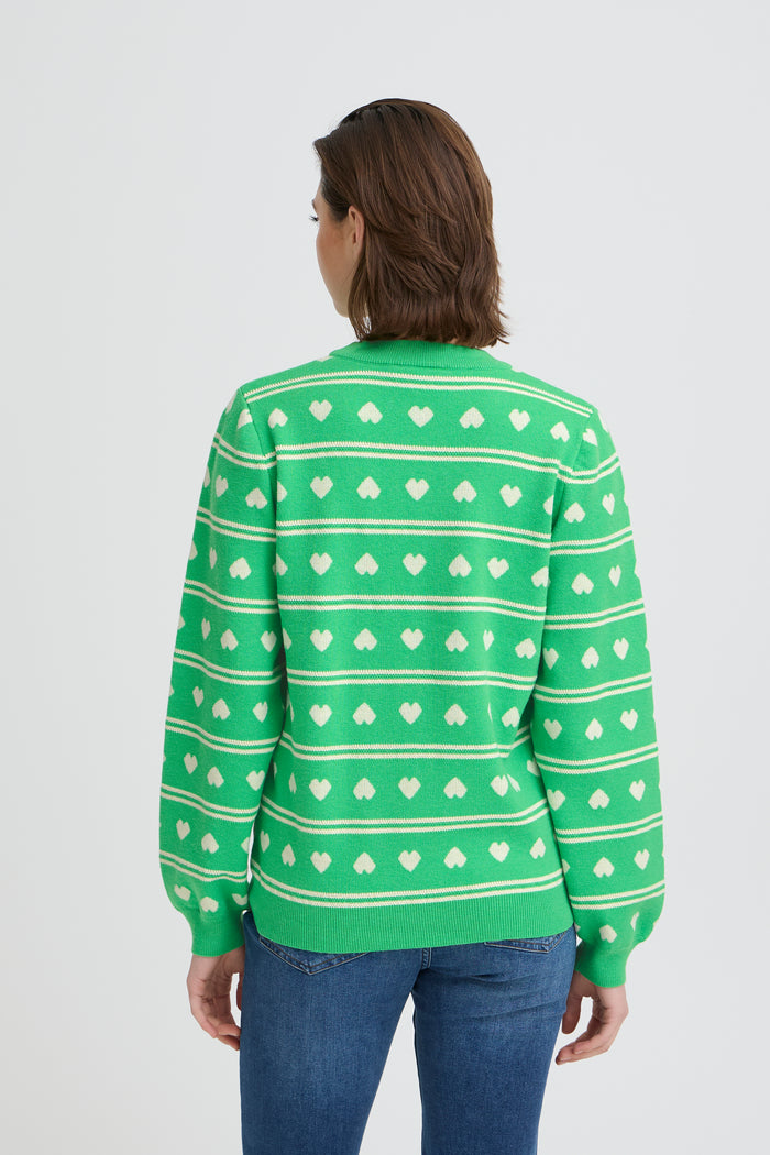 Brielle Cardigan Green |Ichi
